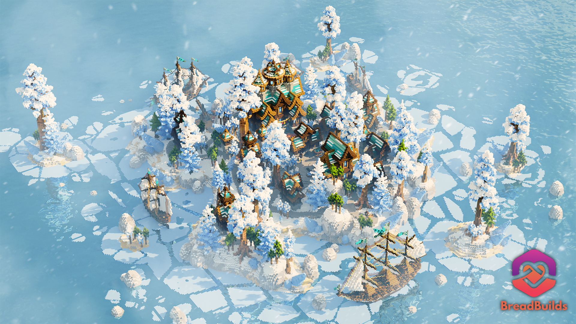 Winter Lobby - Blue Forest | BuiltByBit